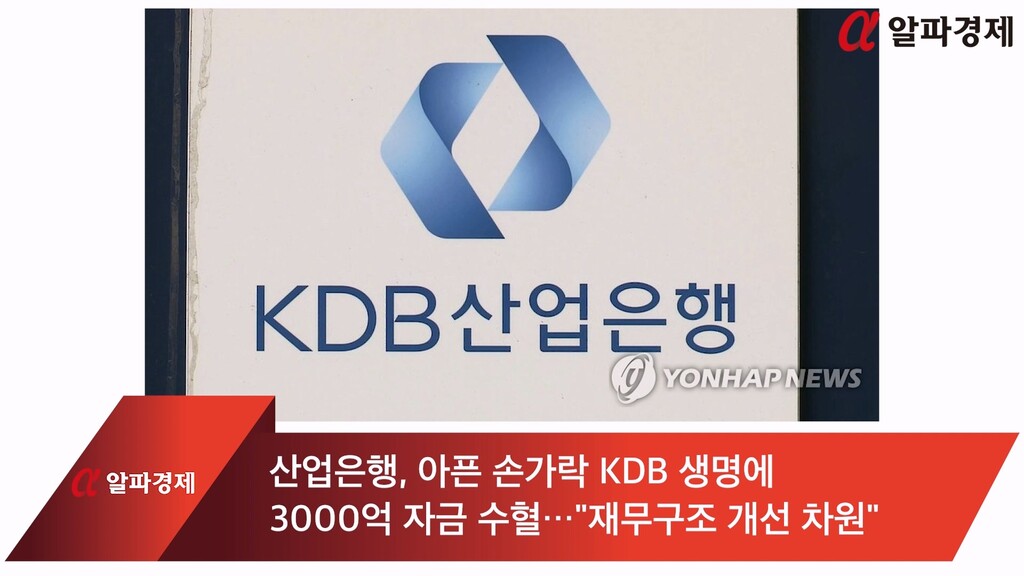 산업은행, 아픈 손가락 KDB 생명에 3000억 자금 수혈…＂재무구조 개선 차원＂