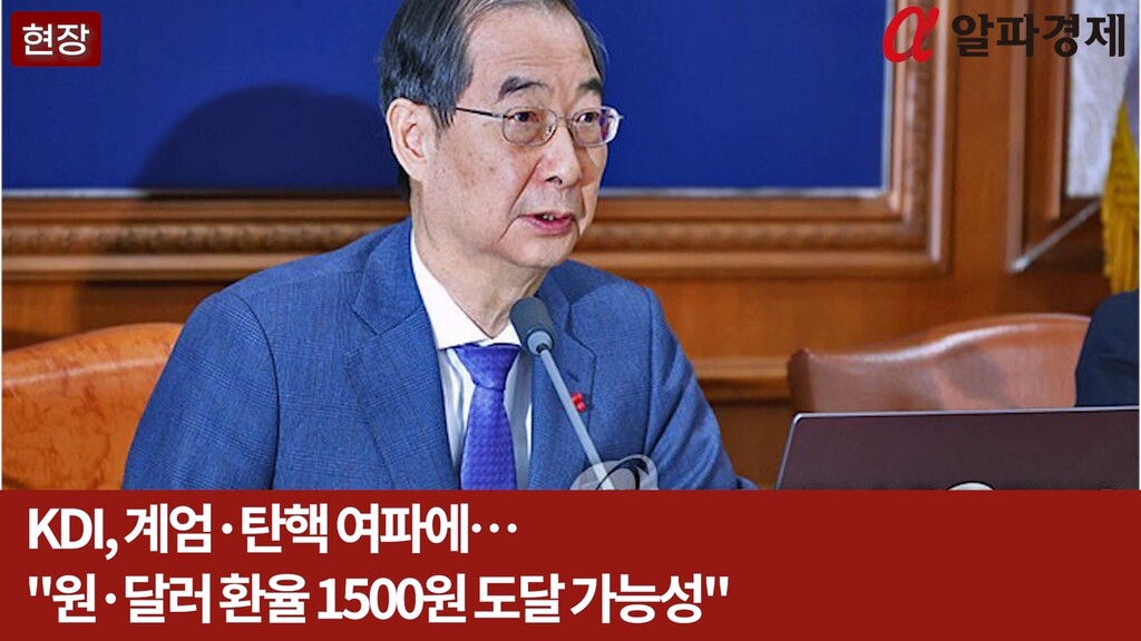 KDI, 계엄·탄핵 여파에…＂원·달러 환율 1500원 도달 가능성＂ [현장] : 알파경제TV